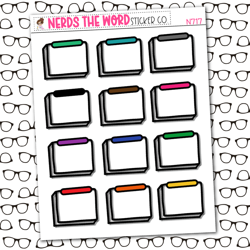 Doodled Note Boxes Sticker Sheet – Nerds The Word Sticker Co.