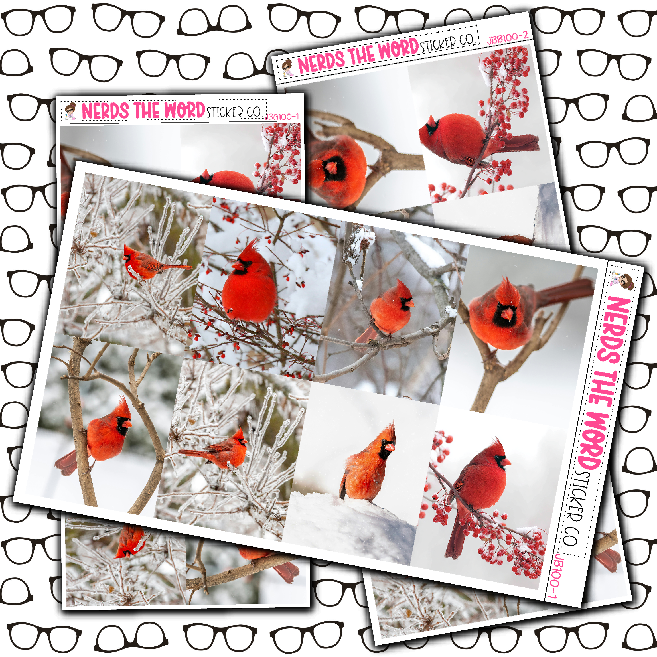 Cardinal Just Boxes with Kit Option – Nerds The Word Sticker Co.